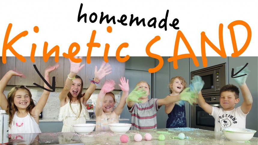 3 Ingredients: Homemade Kinetic Sand - Rainbow Foam Dough - Mum's Lounge