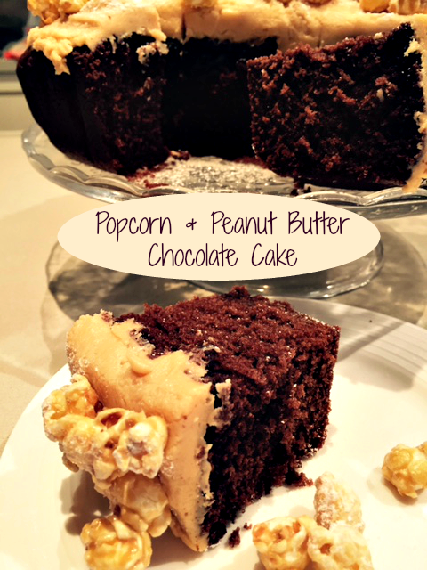 Popcorn and Peanut Butter Chocolate Cake Recipe - Mumslounge